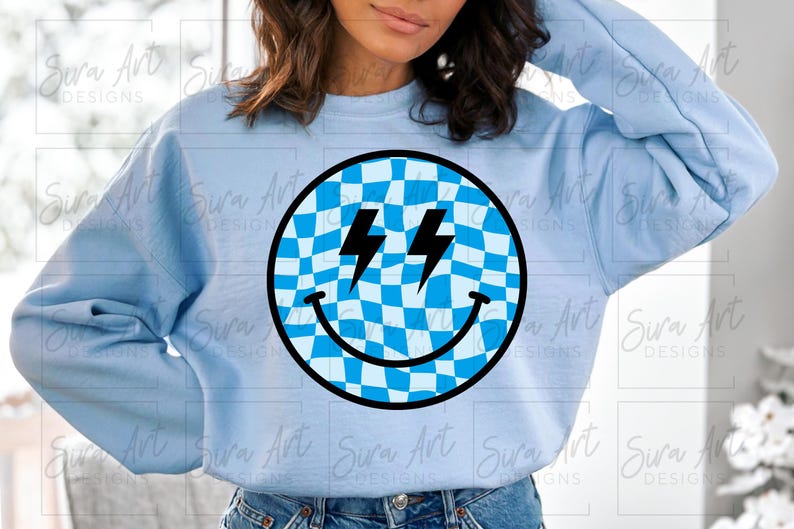 Smile Bundle Png, Checkered Smile Face Png, Groovy Smile Face Png ...