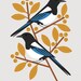 A3 Magpies Print - Etsy