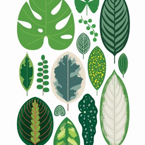 A3 Leaves Print - Etsy