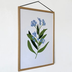 A3 Forget Me Not Print - Etsy UK