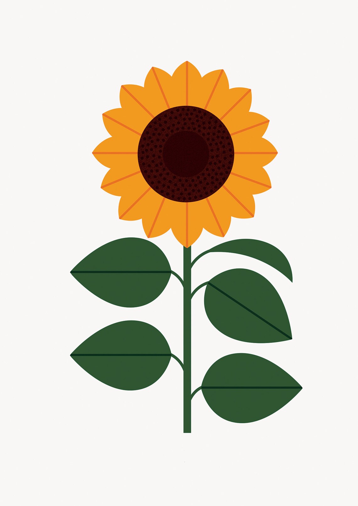 A3 Sunflower Print - Etsy