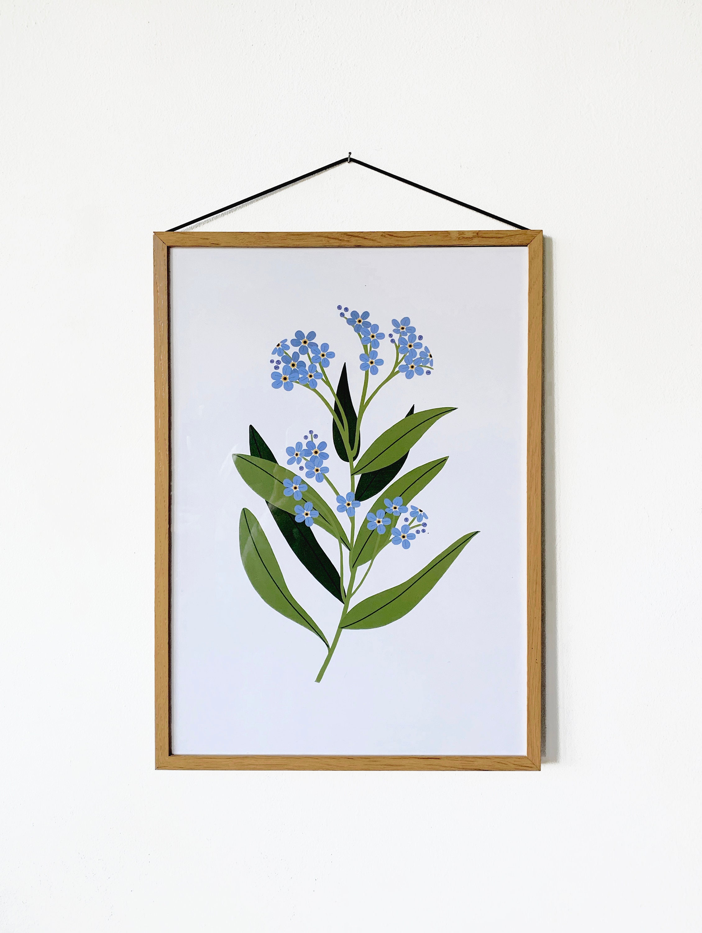 A3 Forget Me Not Print - Etsy UK