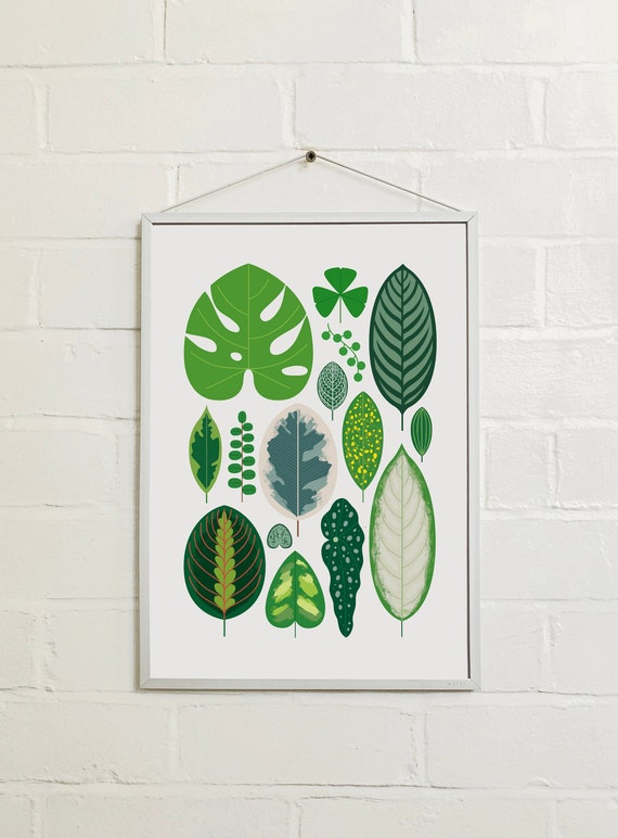 A3 Leaves Print | Etsy
