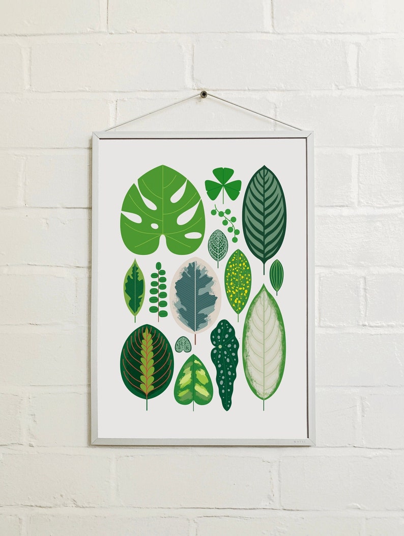 A3 Leaves Print - Etsy