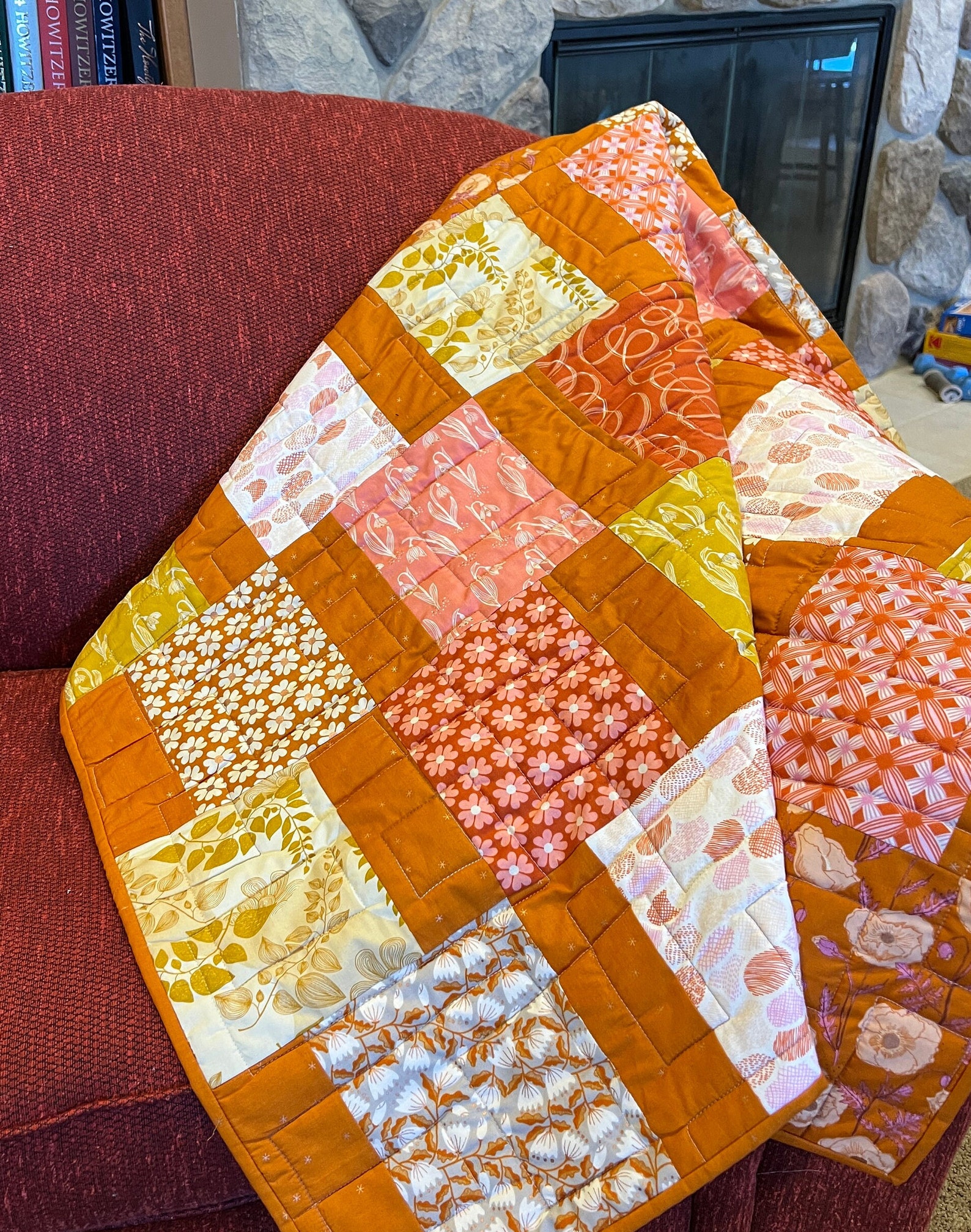 Modern Throw Quilt - Etsy