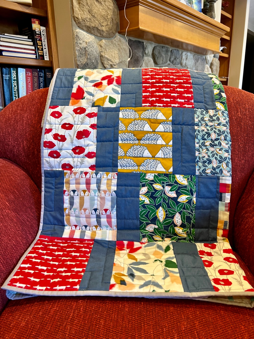 Modern Throw Quilt - Etsy