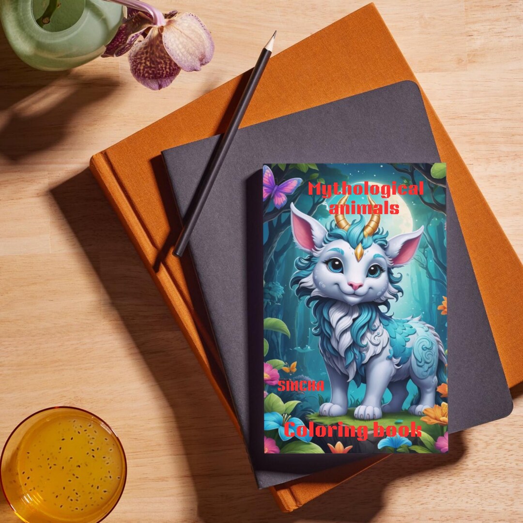Mythical Creatures Coloring Pages, Digital PDF Download, Fantasy Animal ...