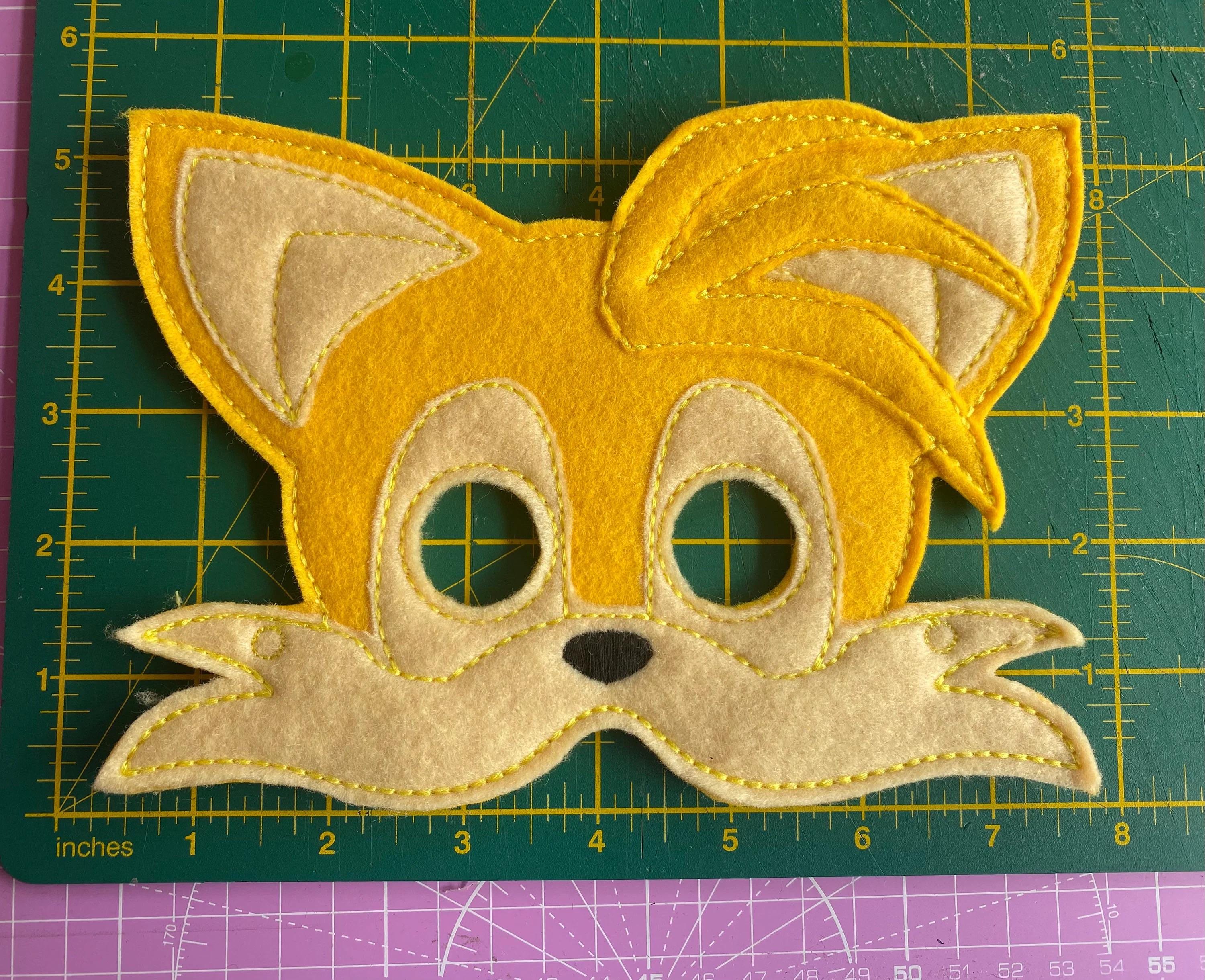 Handmade Sonic and Friends Inspired Felt Face Mask - Etsy