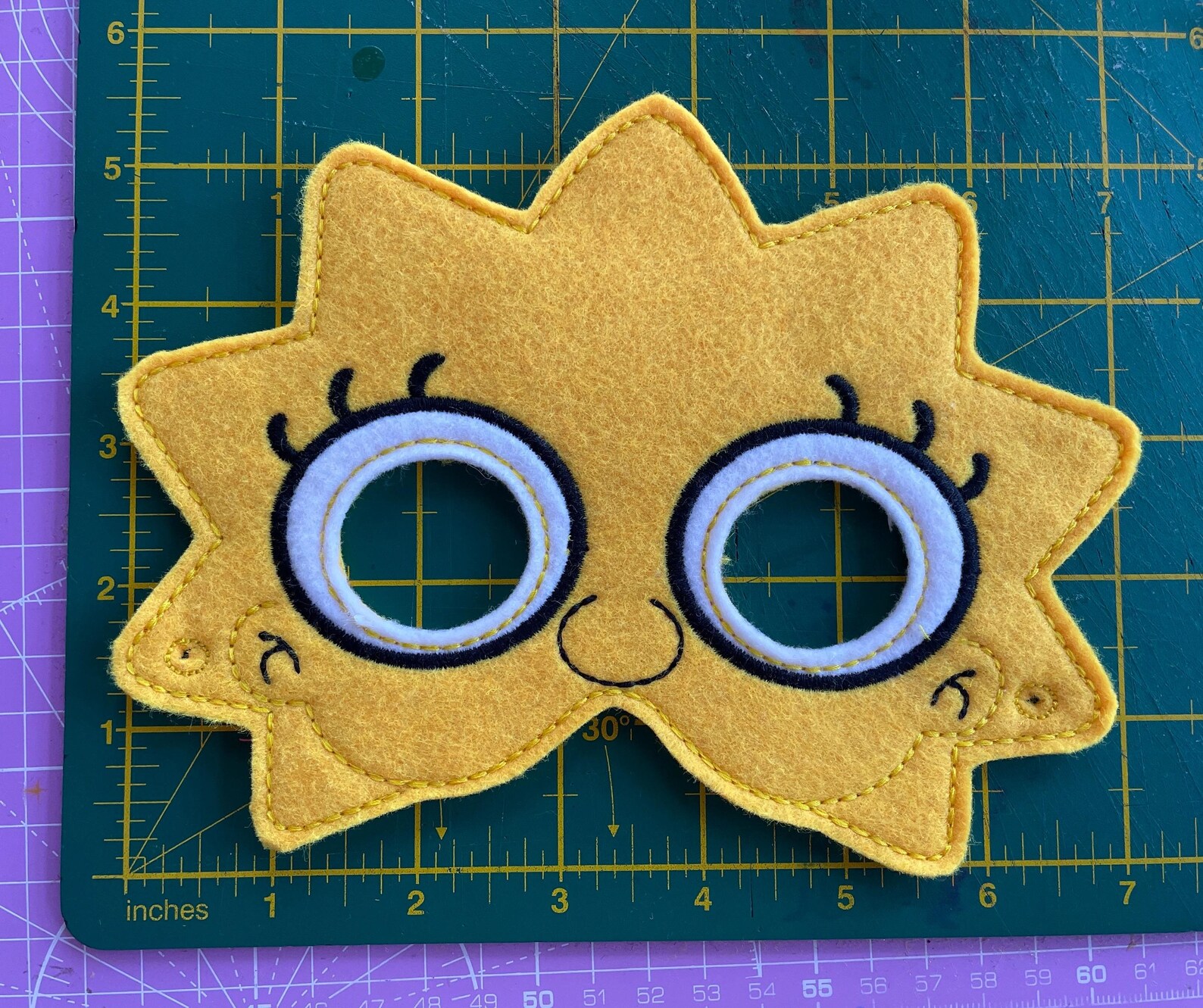 Handmade Simpson Character Felt Face Masks - Etsy