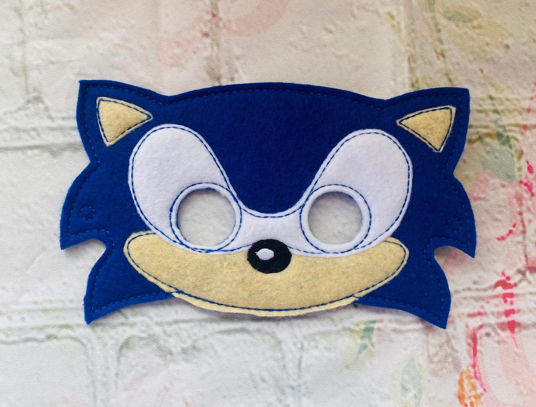Handmade Sonic and Friends Inspired Felt Face Mask - Etsy