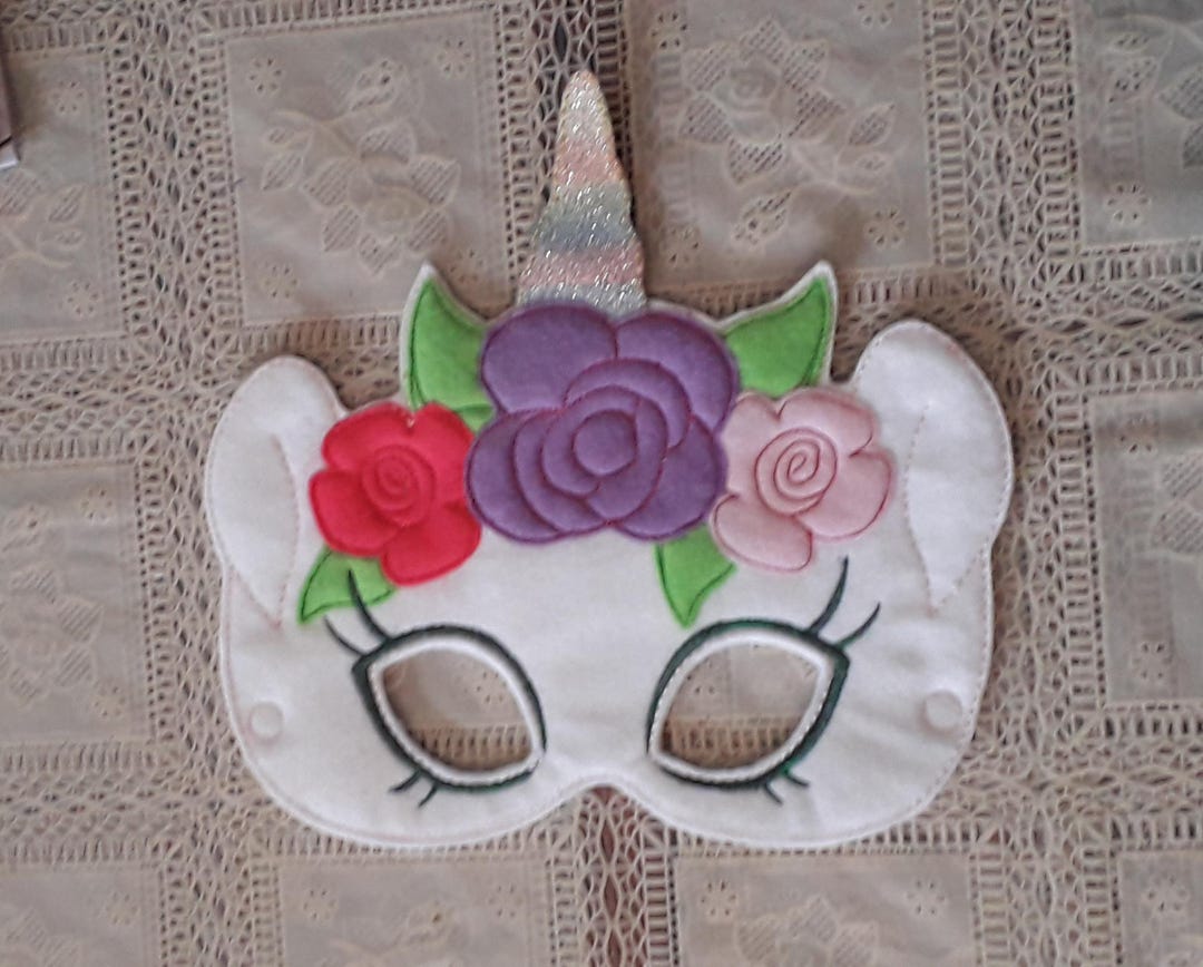 Handmade Girly Animal Felt Face Masks - Etsy
