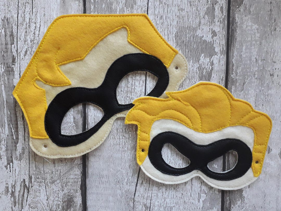 Handmade Incredibles Character Felt Face Mask - Etsy
