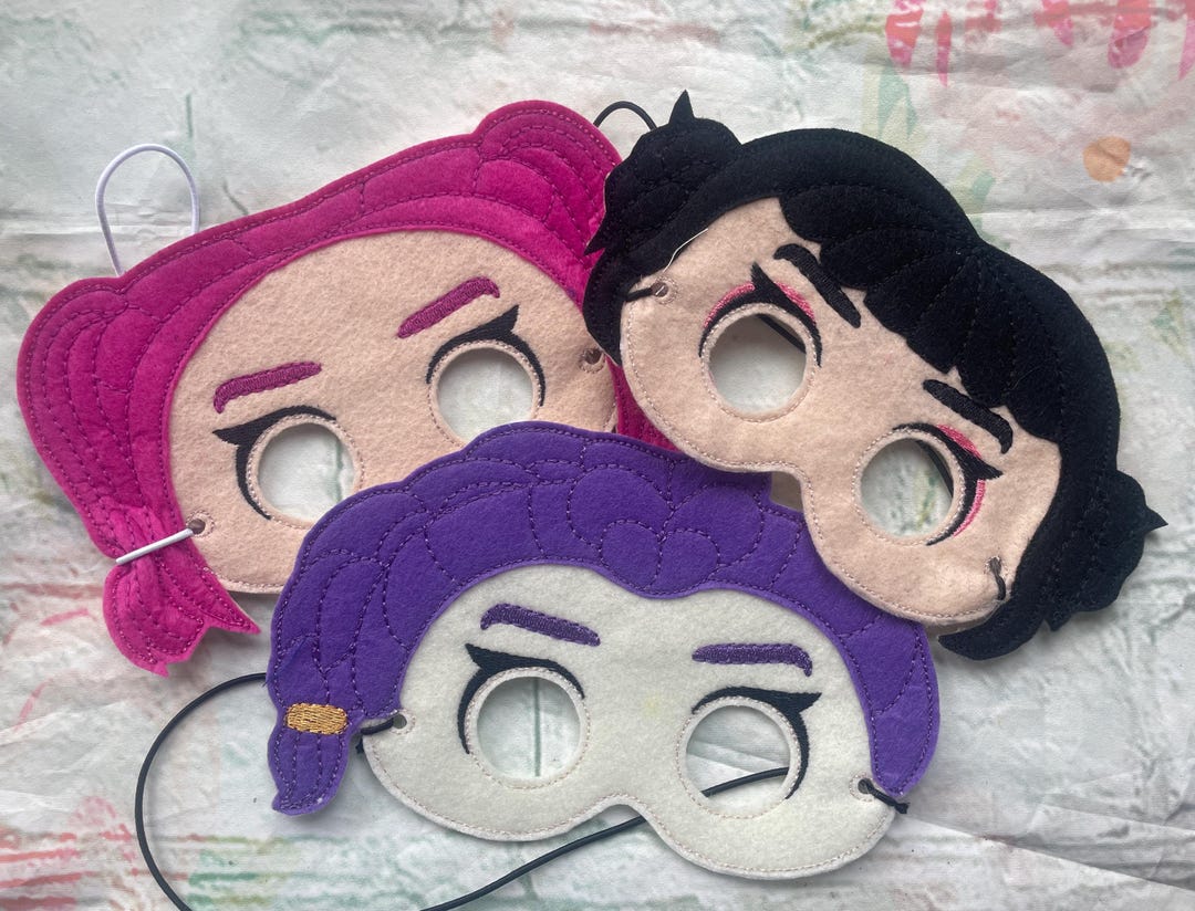 Handmade K Pop Hunter Character Face Masks - Etsy
