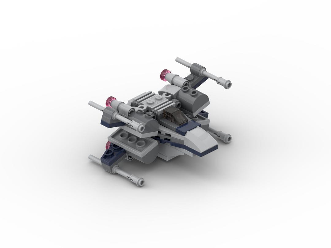 LEGO Star Wars Resistance Blue X Wing MOC Minikit, Lego Bricks Building ...