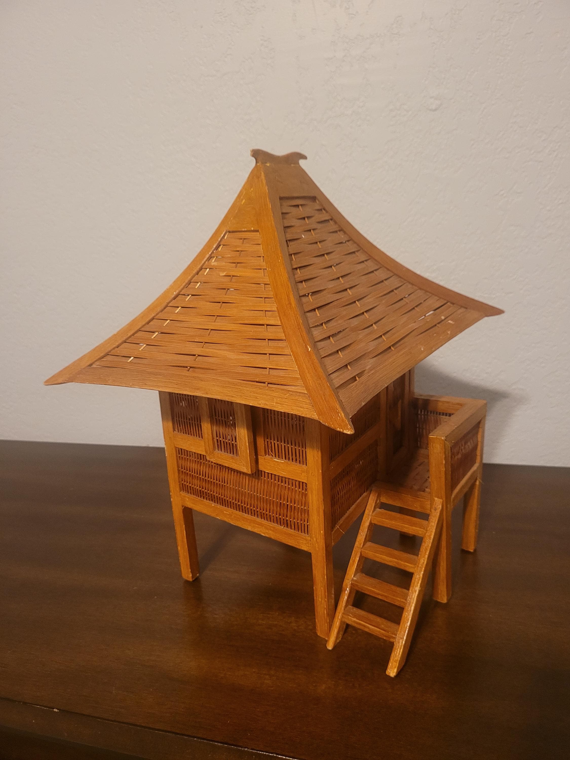 Vintage Handmade Wooden Hut Style Night Lamp - Etsy