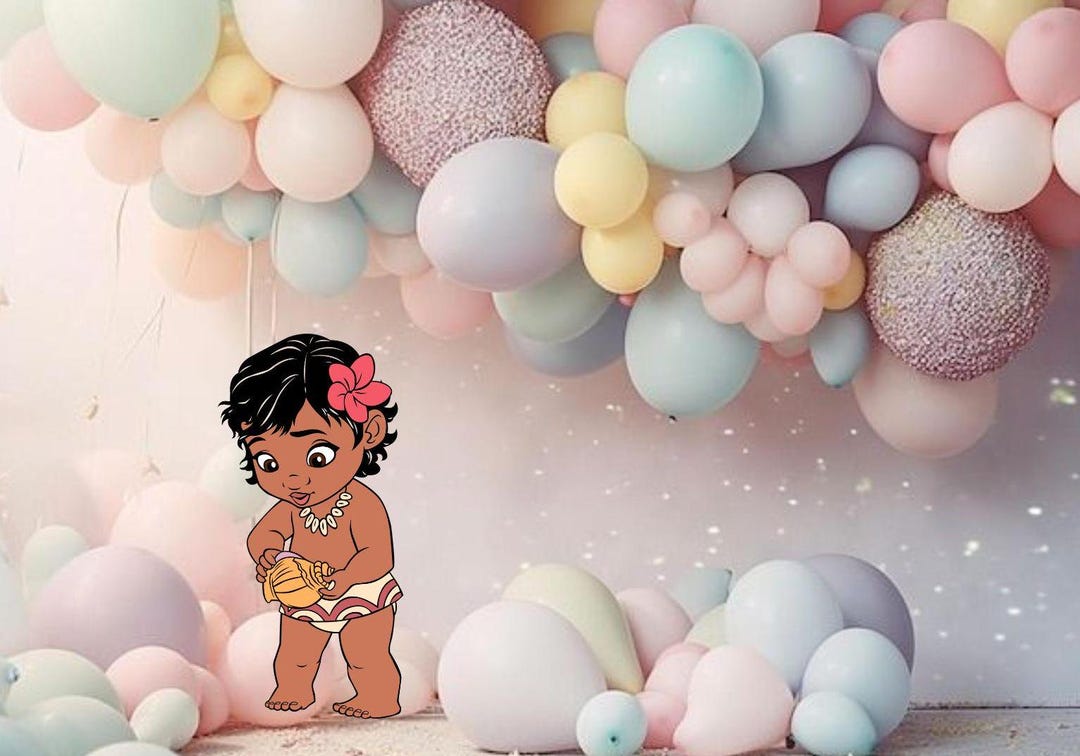 Moana Cutout, Vaiana Decoration, Party Accessory, Digital Download ...