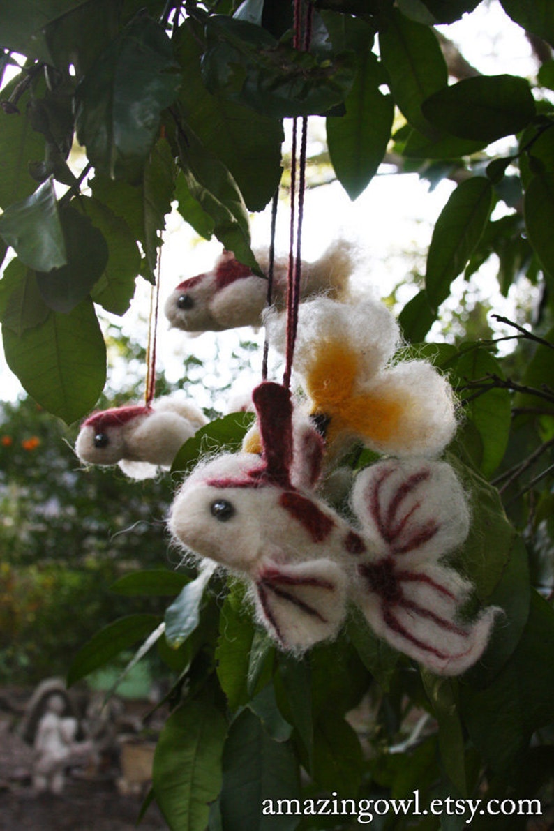 Needle Felted Koi Fish Ornament - Etsy