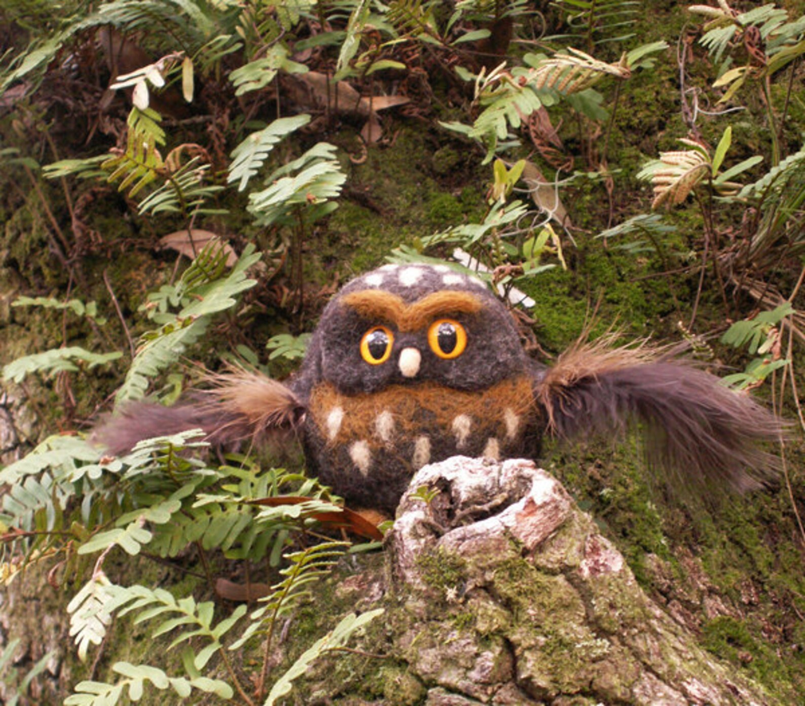 Needle Felted Owl Friend | Etsy