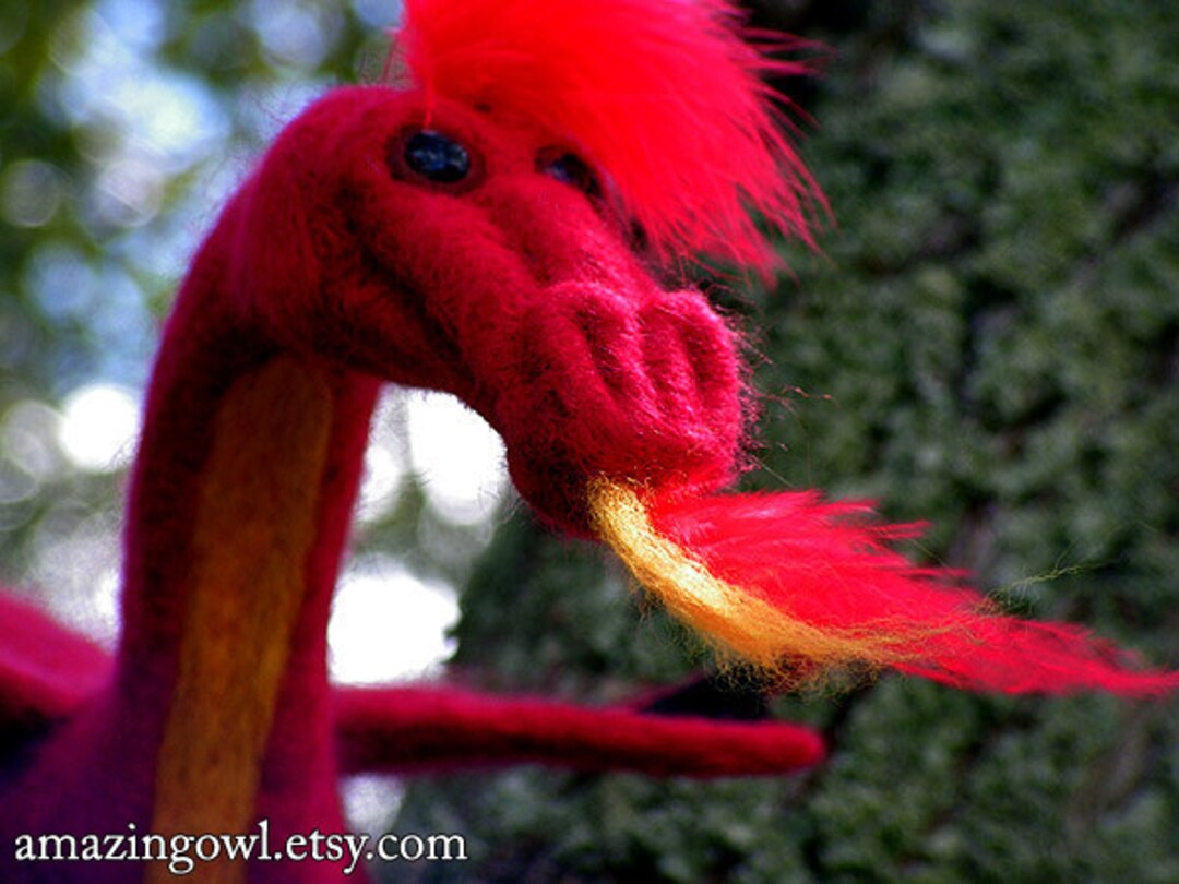 Whimsical Needle Felted Dragon - Custom Made Especially for You - Etsy