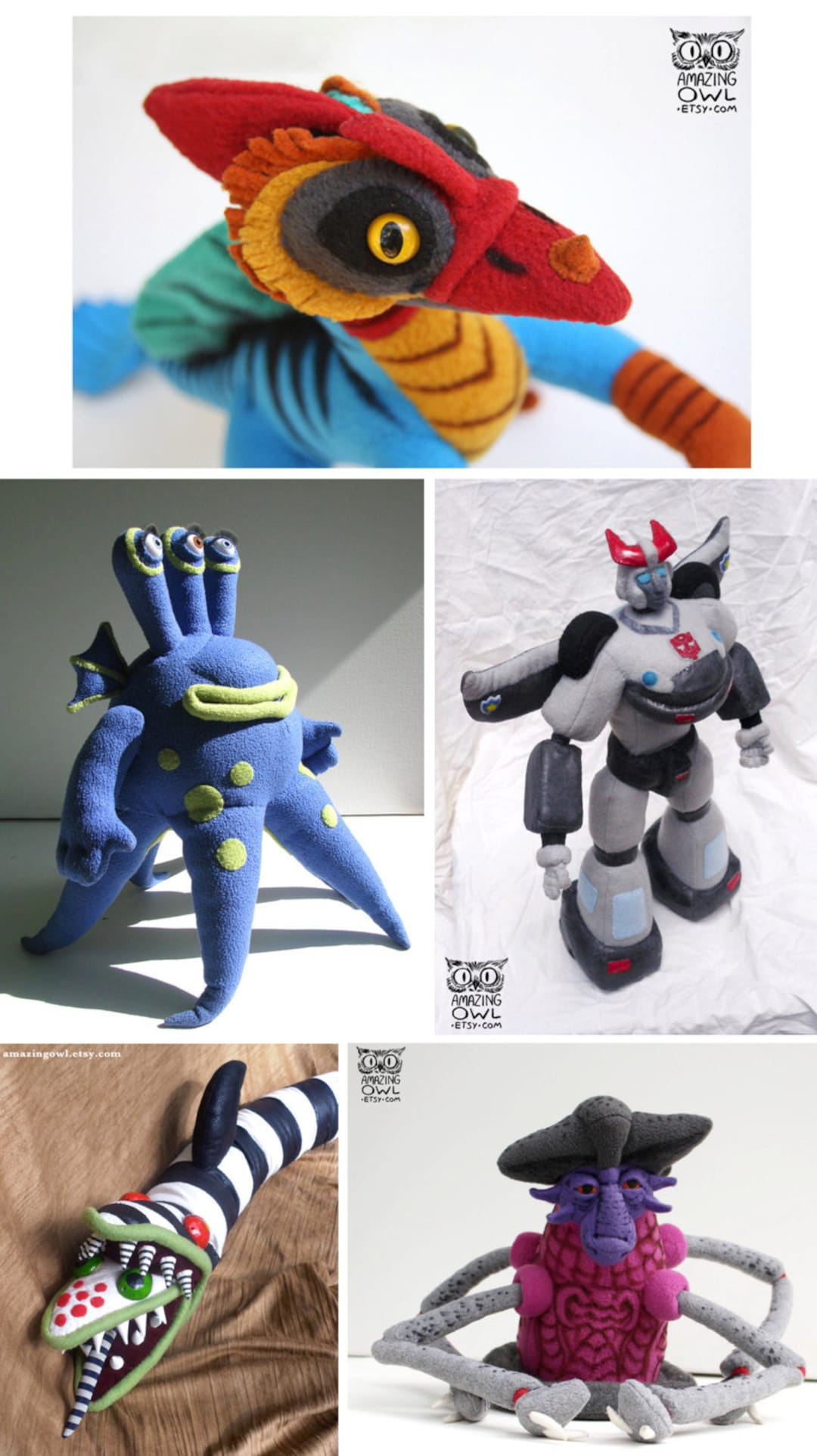 Custom Character / Creature Plush [[[inquire for Pricing]]] - Etsy