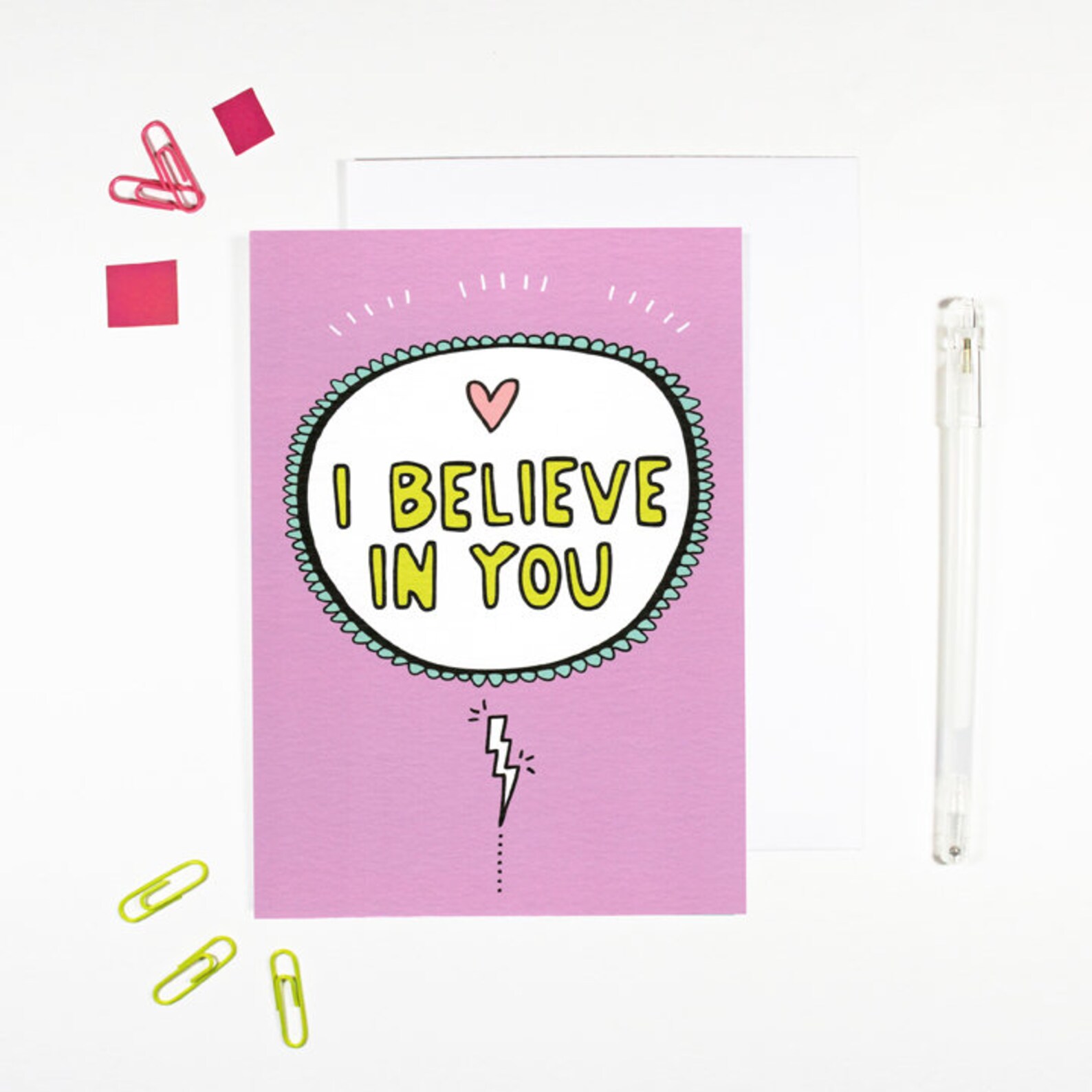 I Believe in You Motivational Card Encouragement Card Stay | Etsy