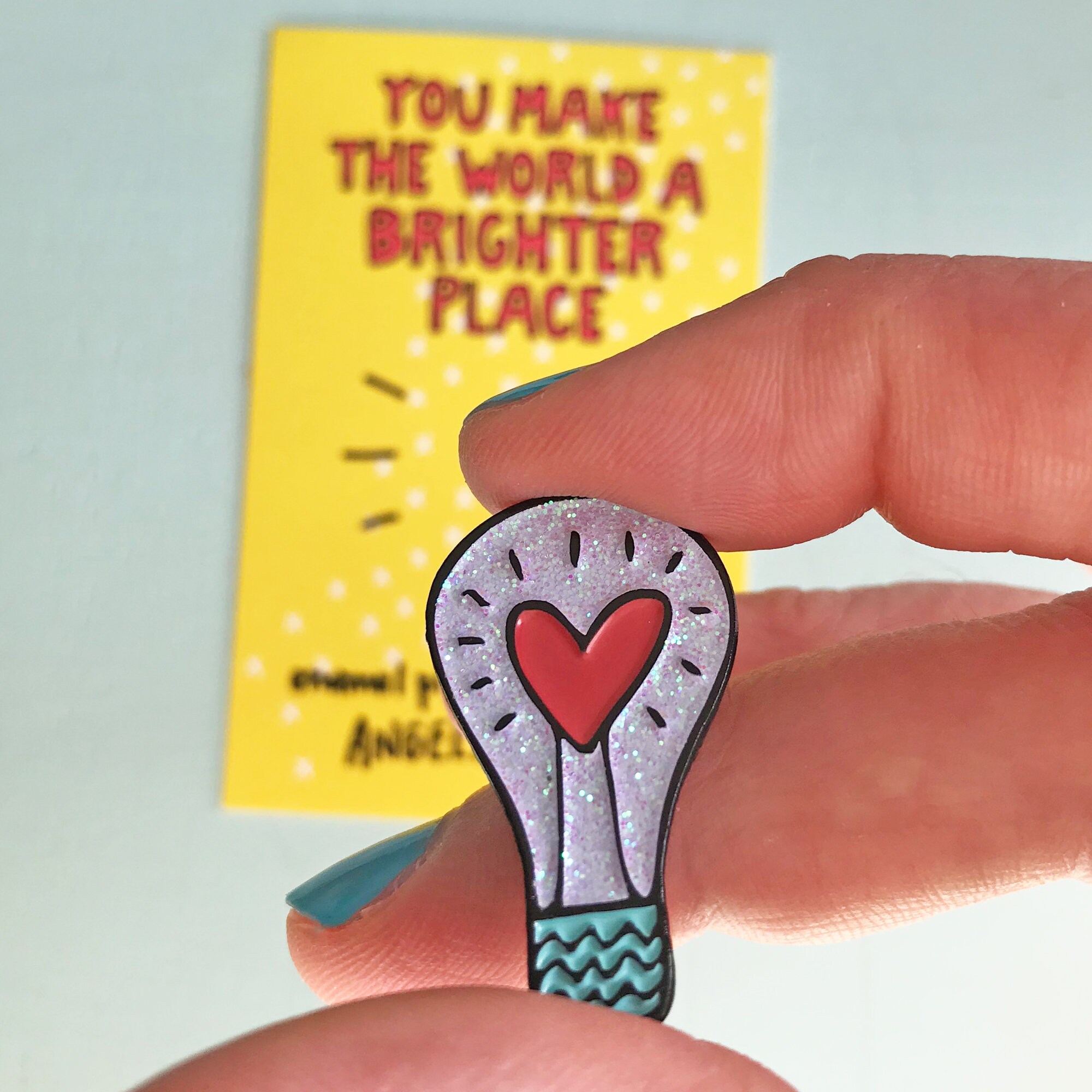 You Make the World A Brighter Place Pin for Friends - Etsy UK