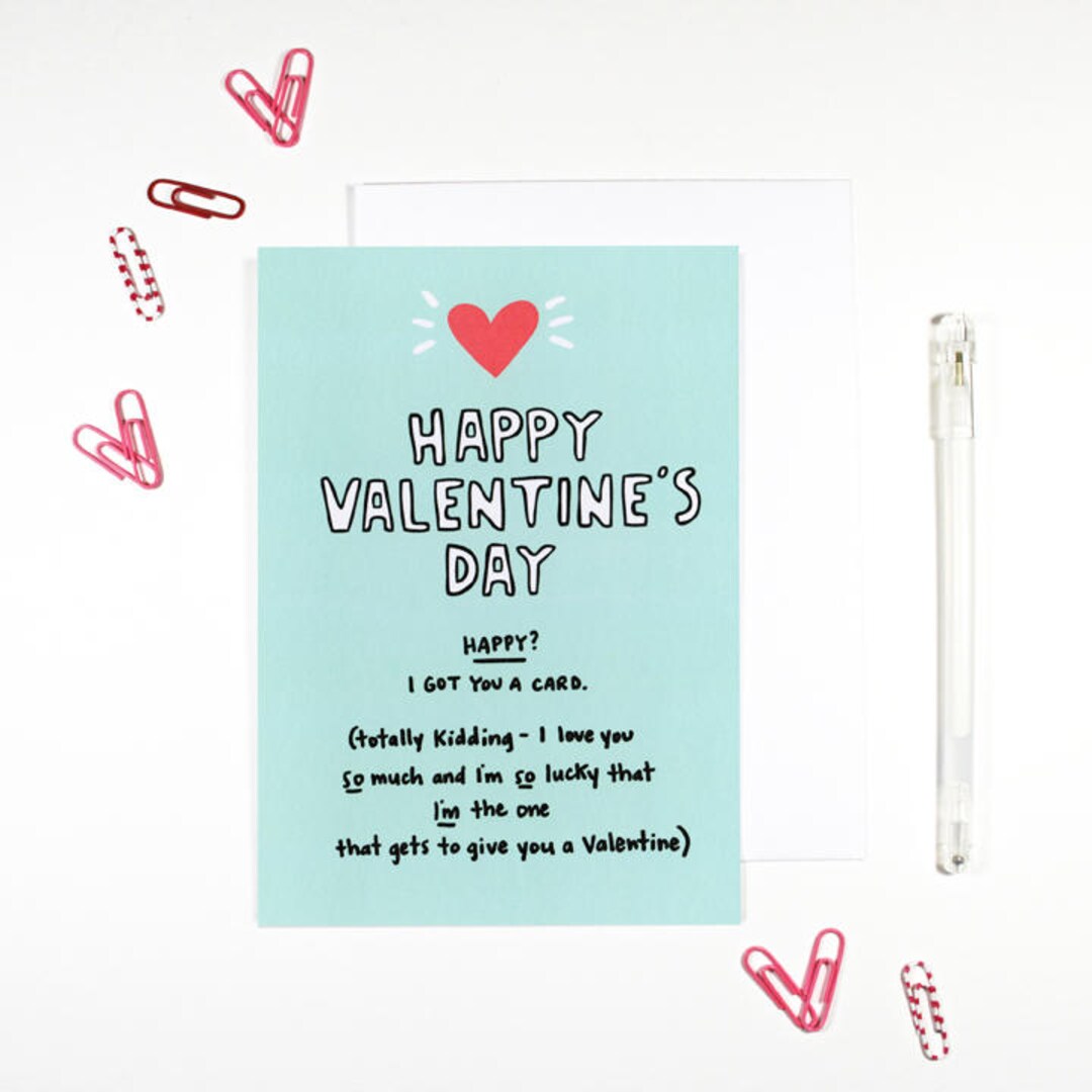 Happy Valentine's Day I Got You A Card Card Romantic Valentine Romantic ...