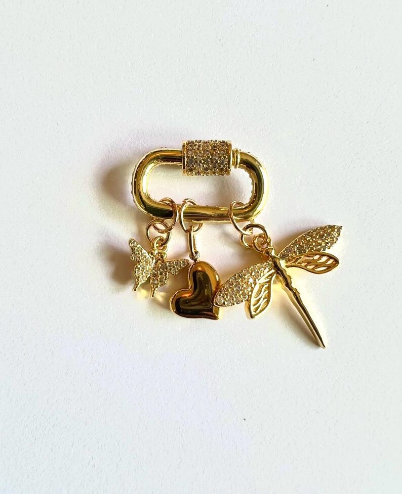 Carabiner With Multi-charm Options:gold Charms, Sneaker Charms, Shoe ...