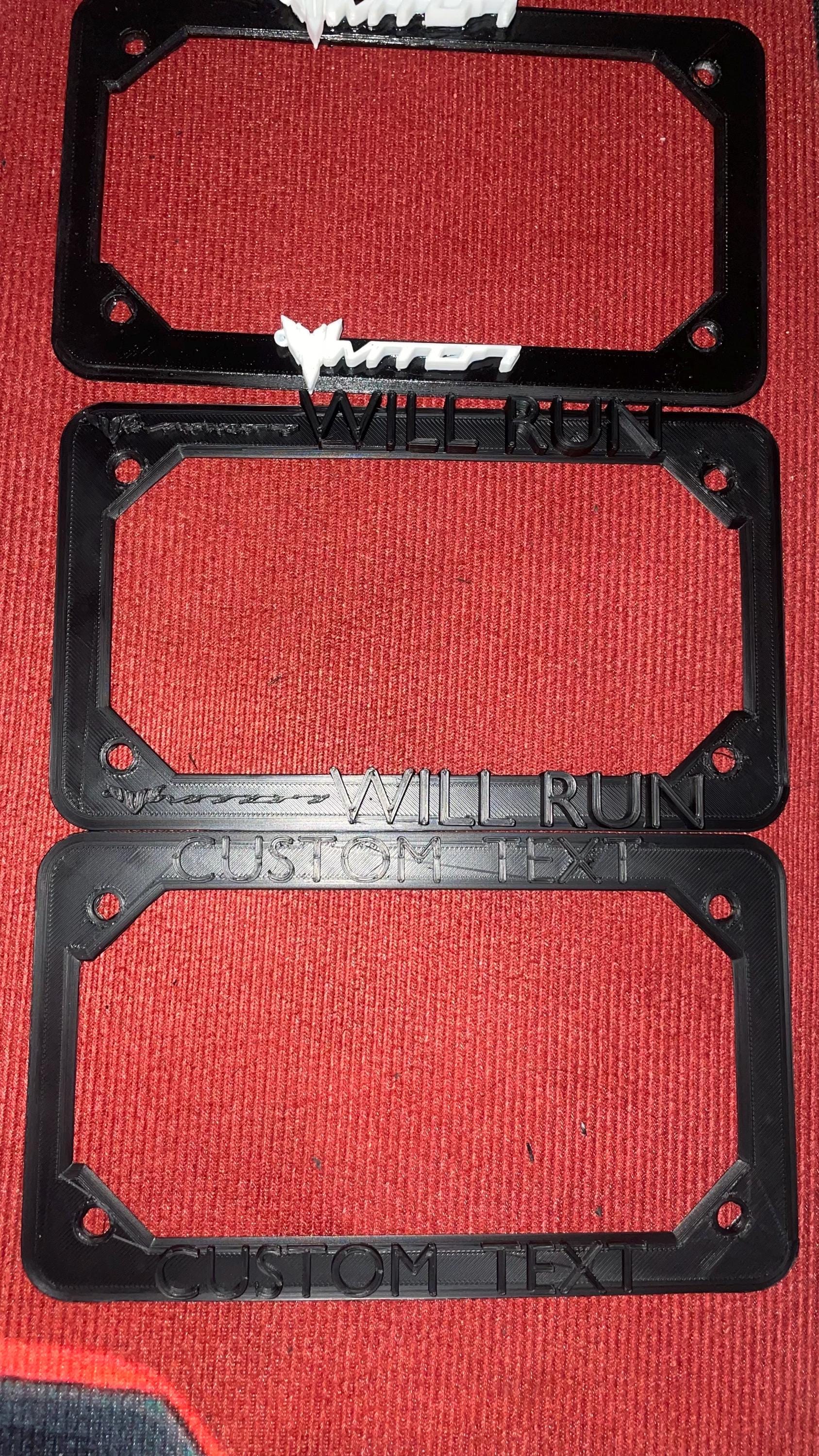 CUSTOM MOTORCYCLE LICENSE Plate Frames. - Etsy