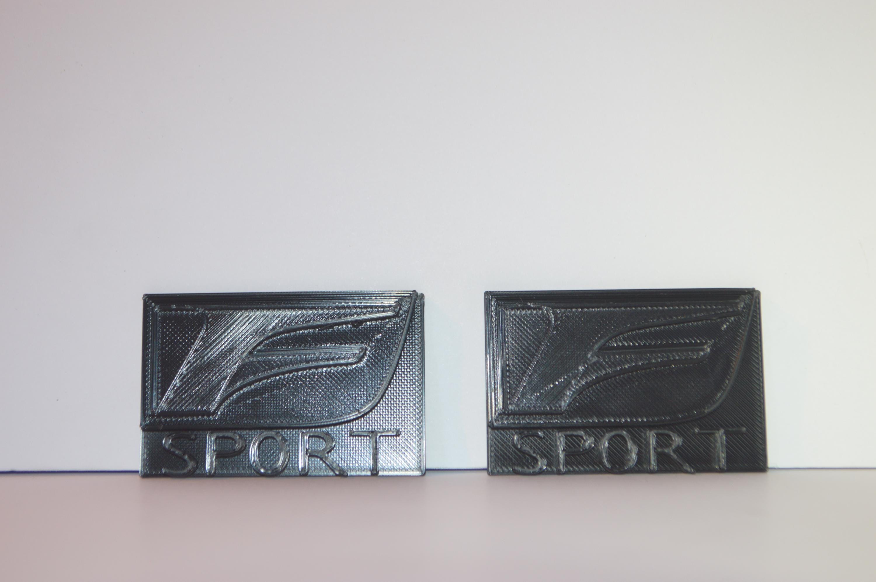 Custom 3d-printed Lexus F Sport Emblem – Sleek & Stylish Car Badge - Etsy