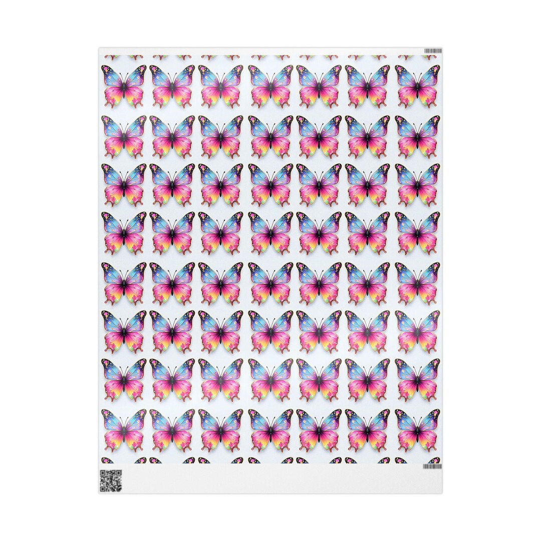 Butterfly Wrapping Papers - Gift Wrap for Birthdays, Holidays, and ...