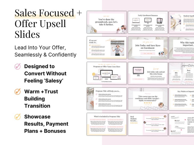 Slide Deck Template Canva, Webinar, Masterclass, Presentation Slides ...