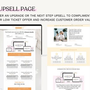 Systeme.io Sales Funnel Template. Low Ticket Offer. Upsell Funnel ...