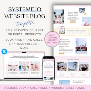 Systeme.io Website Template Blog, Sell Services & Digital Products ...
