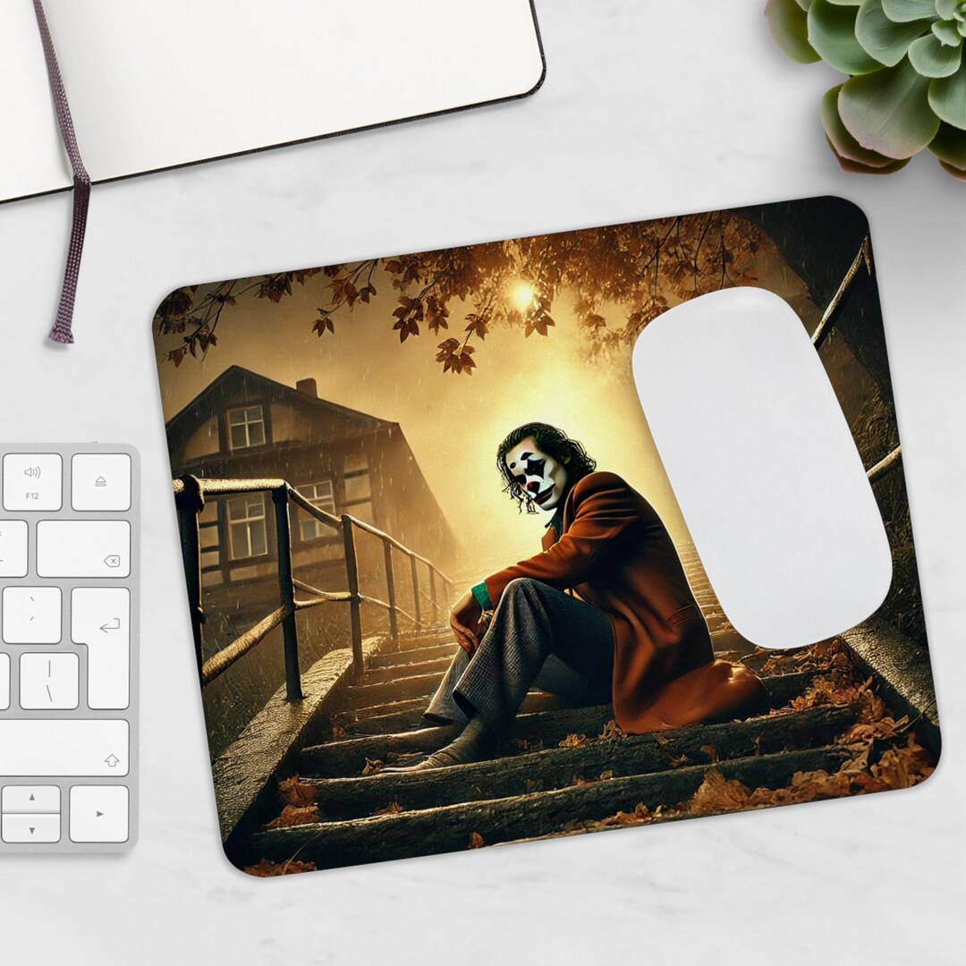 Artistic Joker Mouse Pad, Gamer Accessories, Unique Desk Decor ...