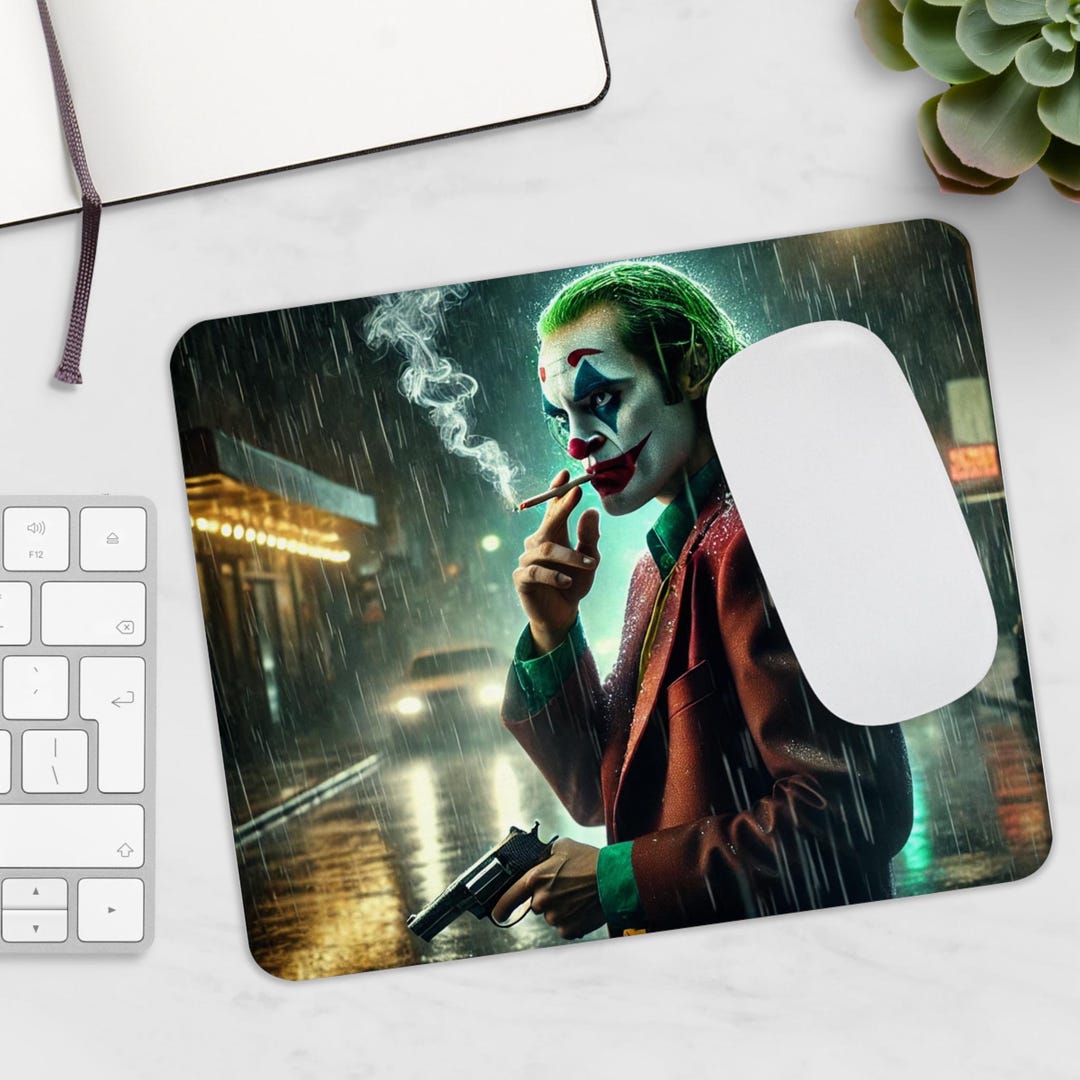 Joker Mouse Pad - Unique Gaming Desk Mat, Stylish Office Decor, Geek ...