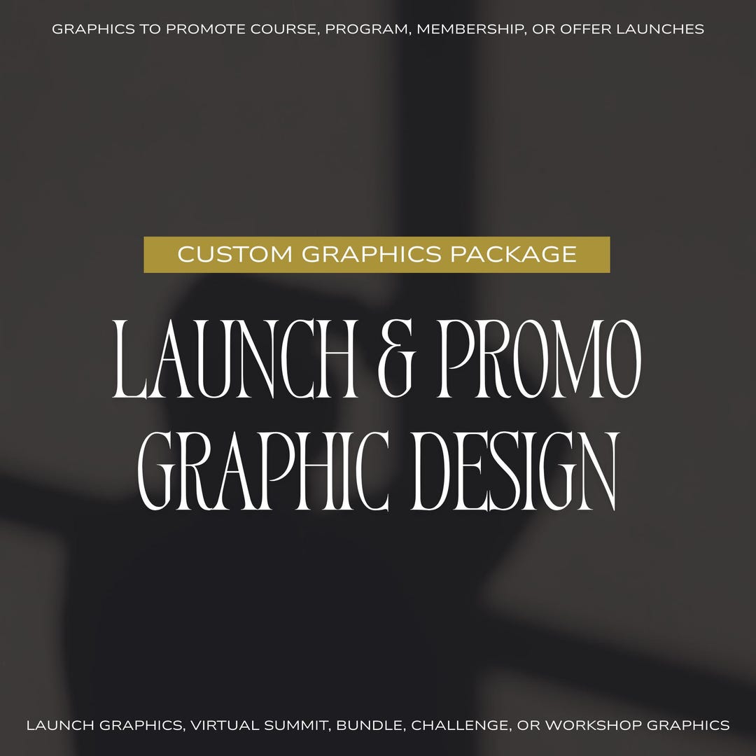 Launch and Promo Graphic Design Service, Custom Canva Graphics, - Etsy