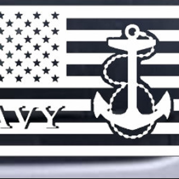 Truck Us Navy Window Decals - Etsy