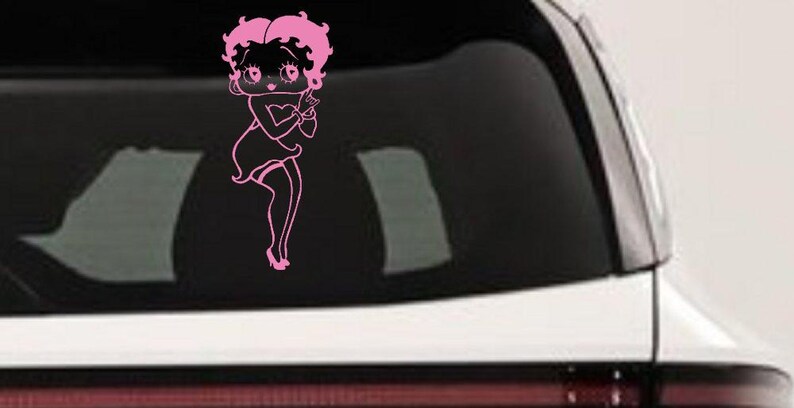 Betty Boop Biker Decal Car Truck Window Vinyl Sticker Cartoon Retro Art ...