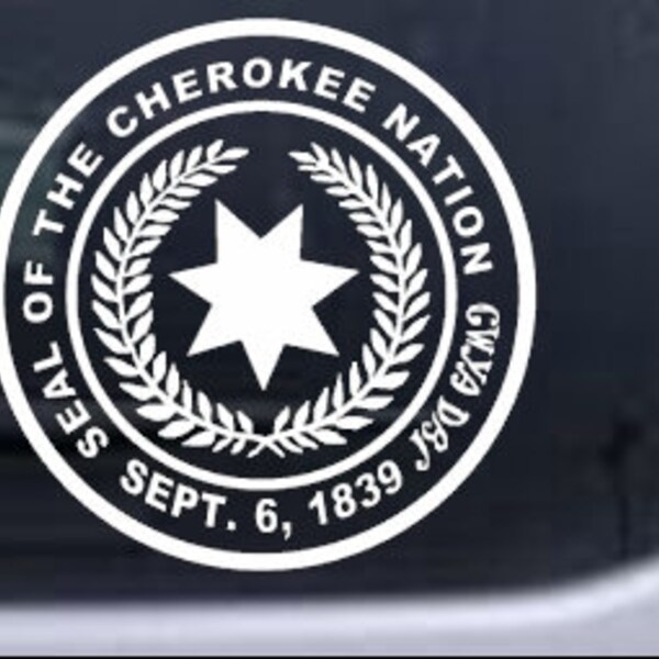 Cherokee Seal Car Decal - Etsy