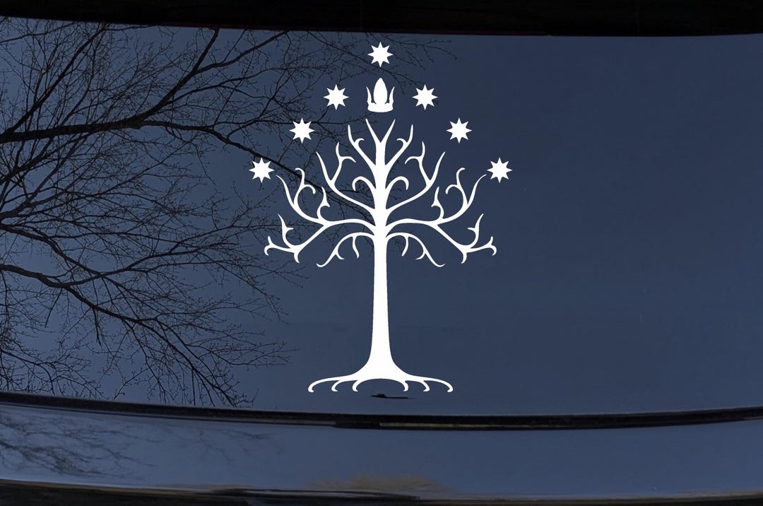 Tree of Gondor Decal - Vinyl Car Window Laptop Sticker - Etsy