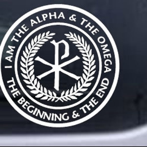 Chi Rho Decal - Etsy