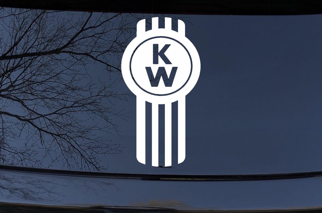 10in X 5.5in Kenworth Logo KW No Text Car or Truck Window Laptop Decal ...