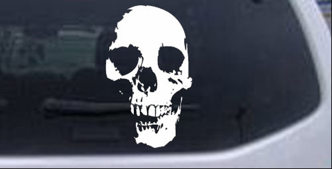 8in X 13.0in Skull Shadow Decal Car or Truck Window Laptop - Etsy