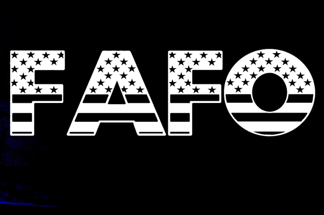 FAFO American Flag Car or Truck Window Decal Sticker Your Choice of ...