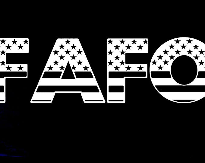 American Flag FAFO Decal - Etsy
