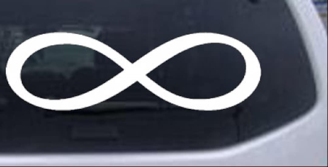 6in X 2.0in Infinity Symbol Car or Truck Window Laptop Decal Sticker ...