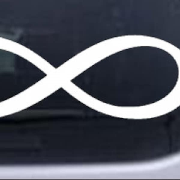 Infinity Symbol Car Decal - Etsy