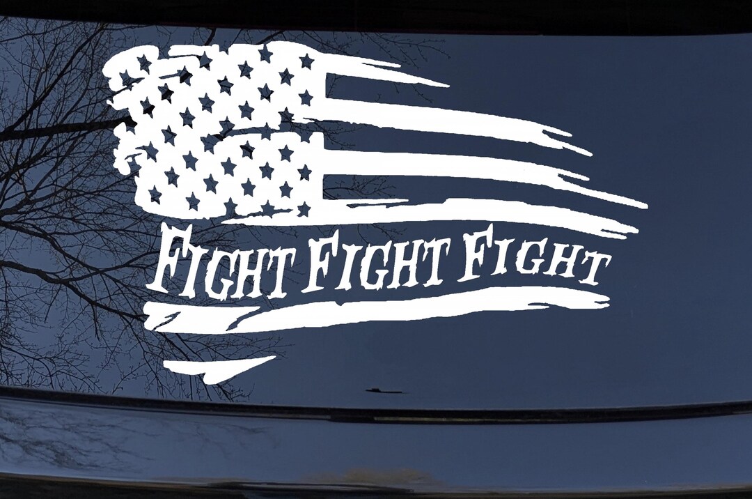 American Flag Fight Vinyl Decal - Car, Truck, Laptop - 6in X 3.9in - Etsy