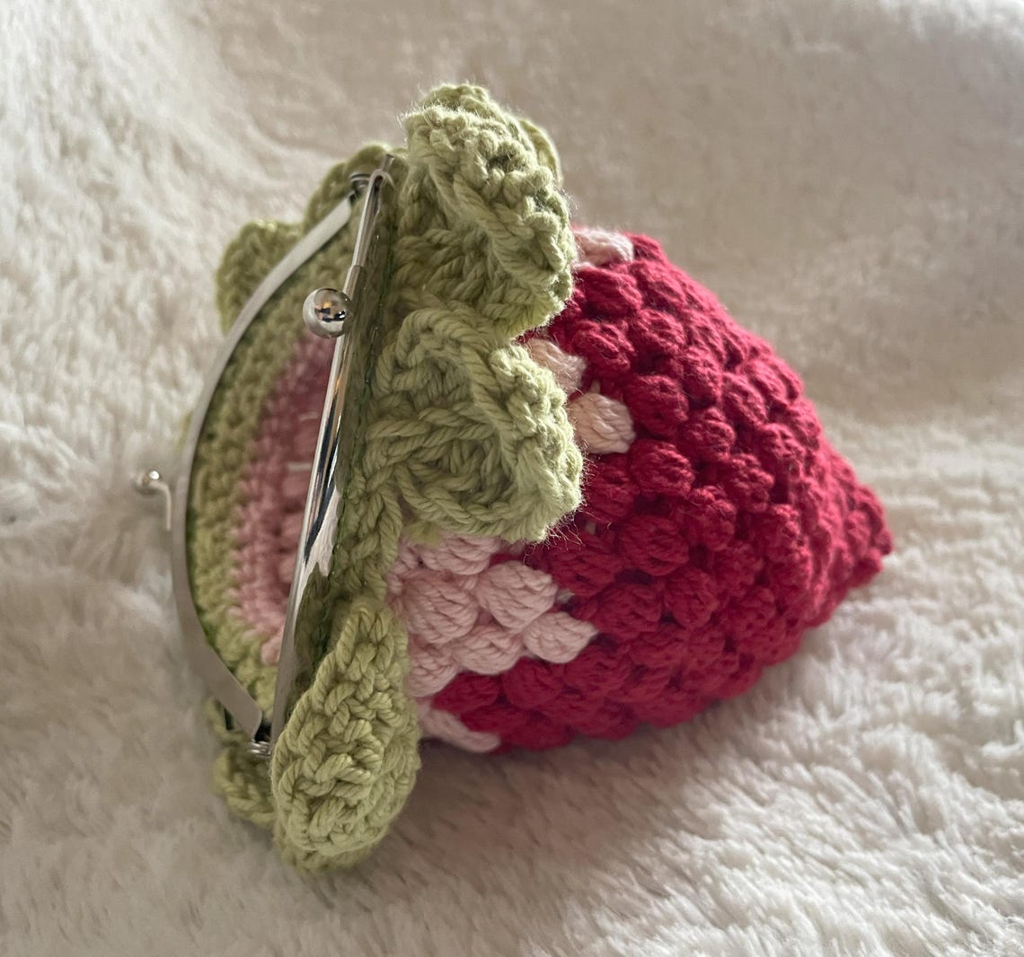 Strawberry Coin Purse Crochet Pattern - Etsy